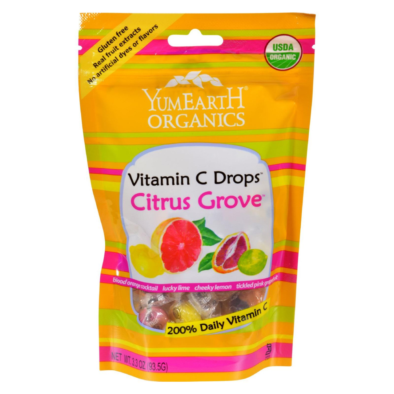 Yummy Earth Organic Vitamin C Pops - 3 Oz - Case Of 6