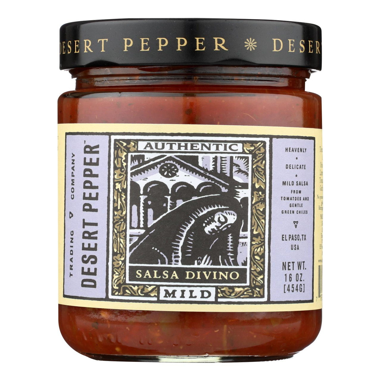 Desert Pepper Trading Cantina Salsa - Hot Red - Case Of 6 - 16 Oz