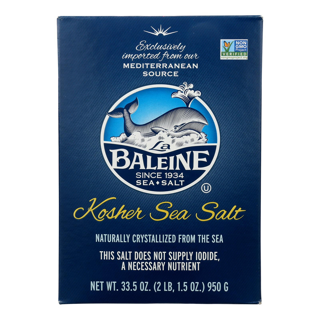 La Baleine Sea Salt Sea Salt - Coarse - 26.5 Oz - Case Of 12