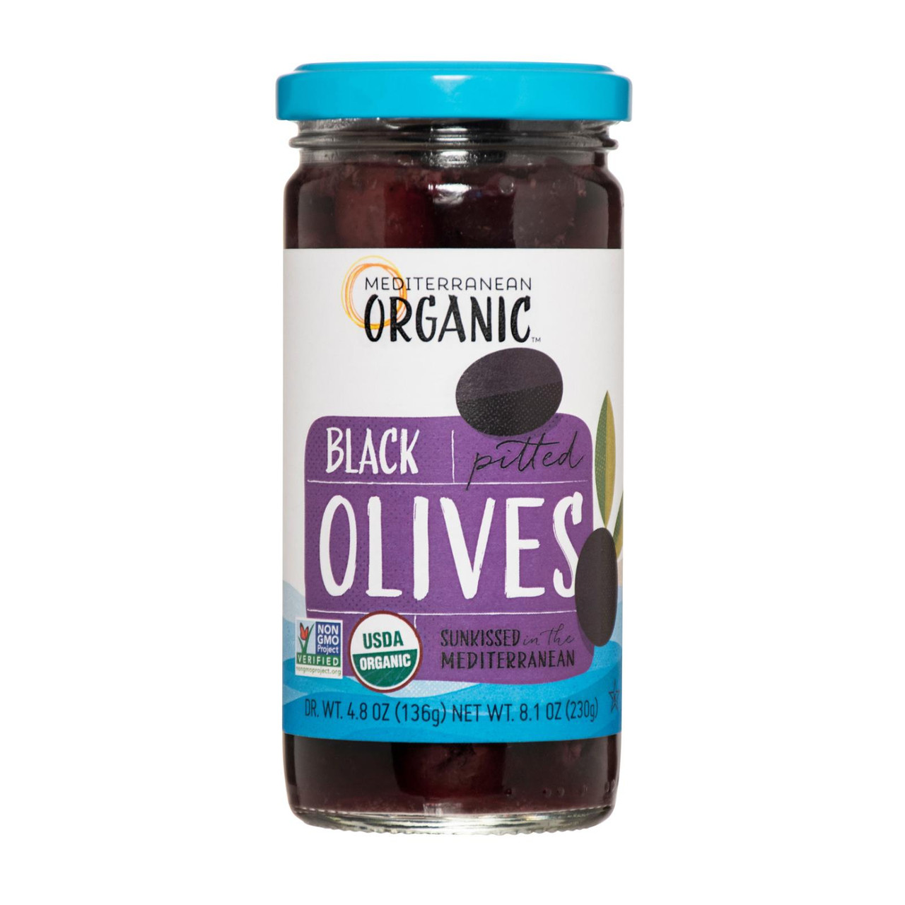 Santa Barbara California Ripe Olives - Medium Pitted - Case Of 12 - 6 Oz.