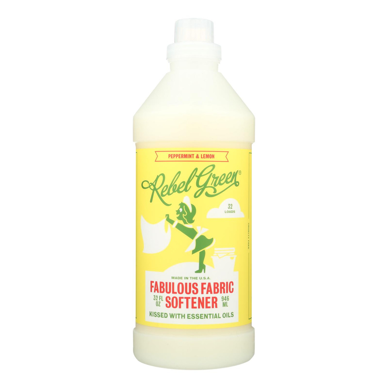 Rebel Green All Purpose Spray - Peppermint Lemon - Case Of 4 - 16 Fl Oz