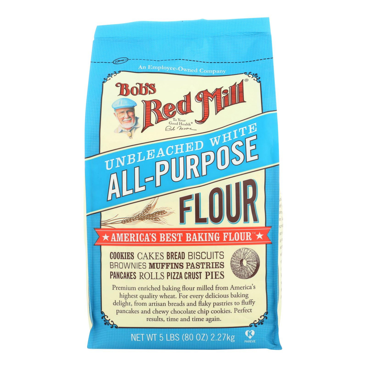 Bob's Red Mill Whole Wheat Flour - 5 Lb - Case Of 4