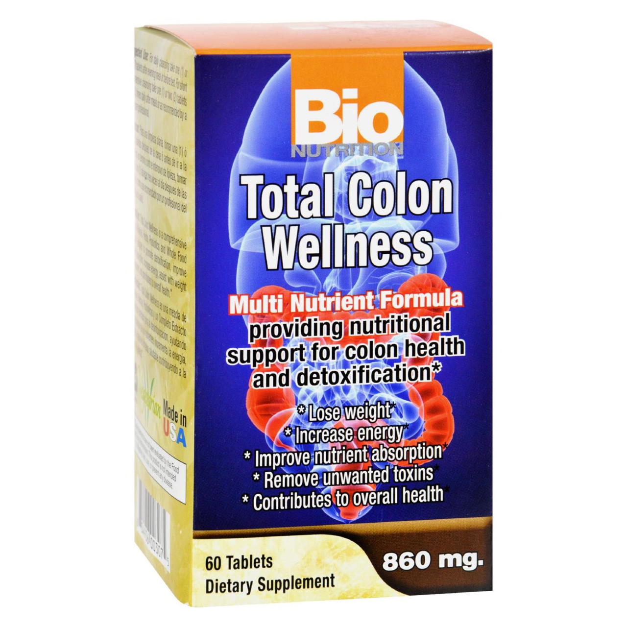 Bio Nutrition Total Colon Wellness - 60 Tablets
