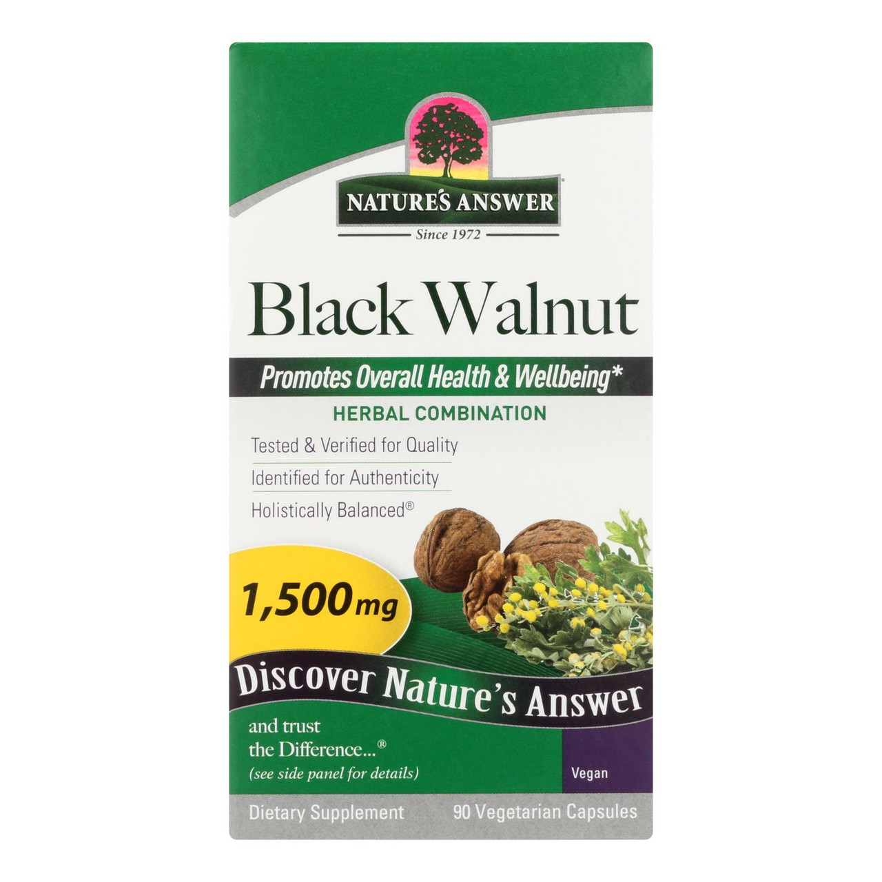 Nature's Answer Black Walnut Complex - 90 Vegetarian Capsules