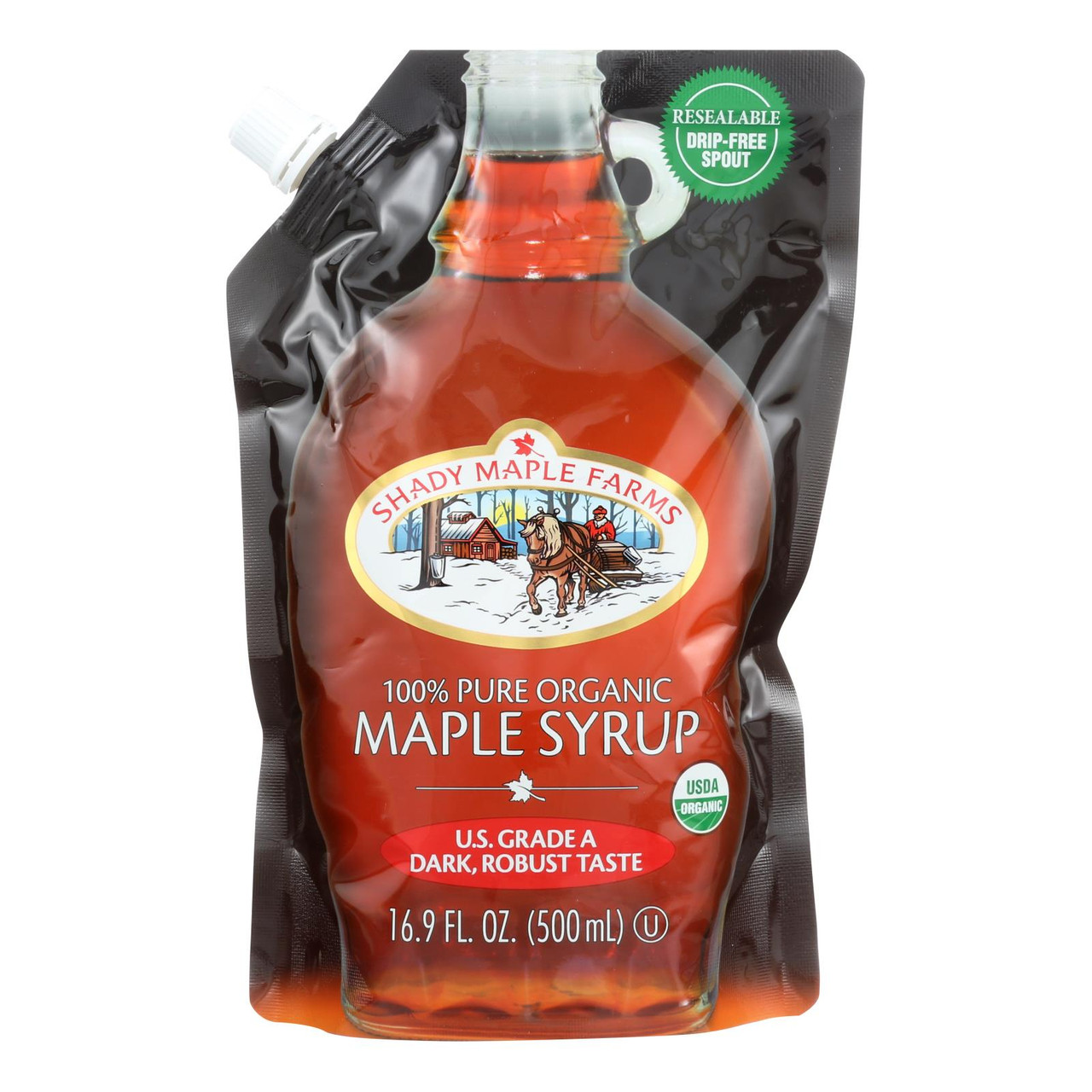 Shady Maple Farms 100 Percent Pure Organic Maple Syrup - Case Of 6 - 16 ...