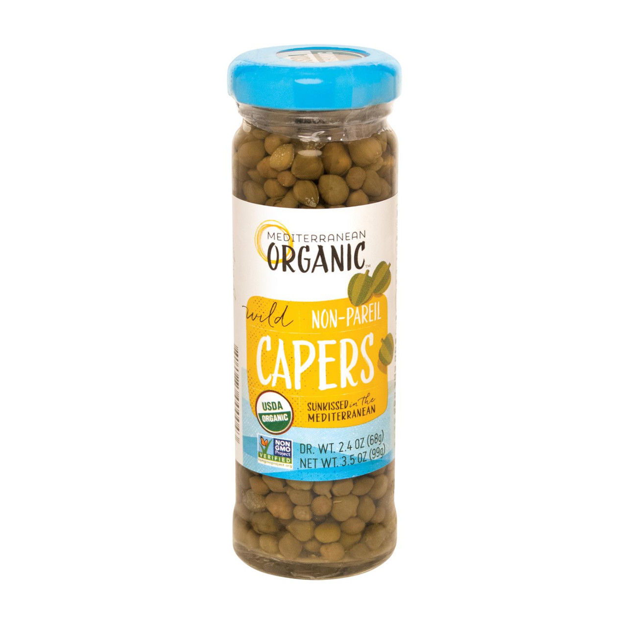 Mediterranean Organic Capers - Organic - Wild - Non-pareil - 3.5 Oz ...