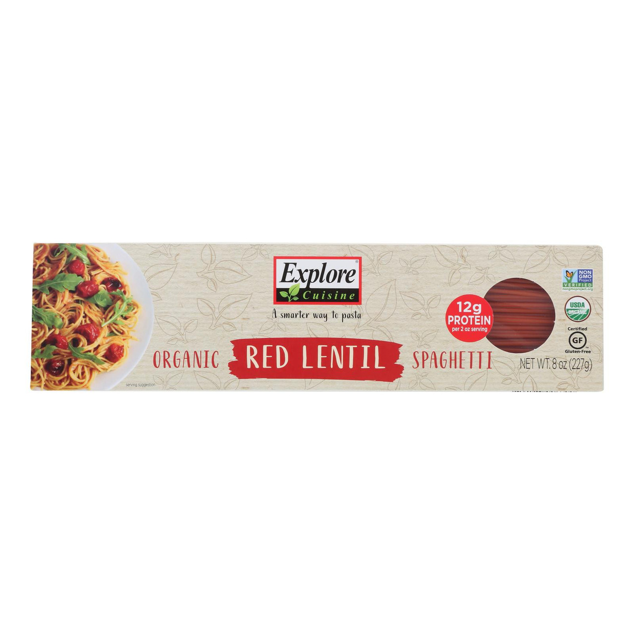 Explore Cuisine Organic Red Lentil Spaghetti - Spaghetti - Case Of 12 ...