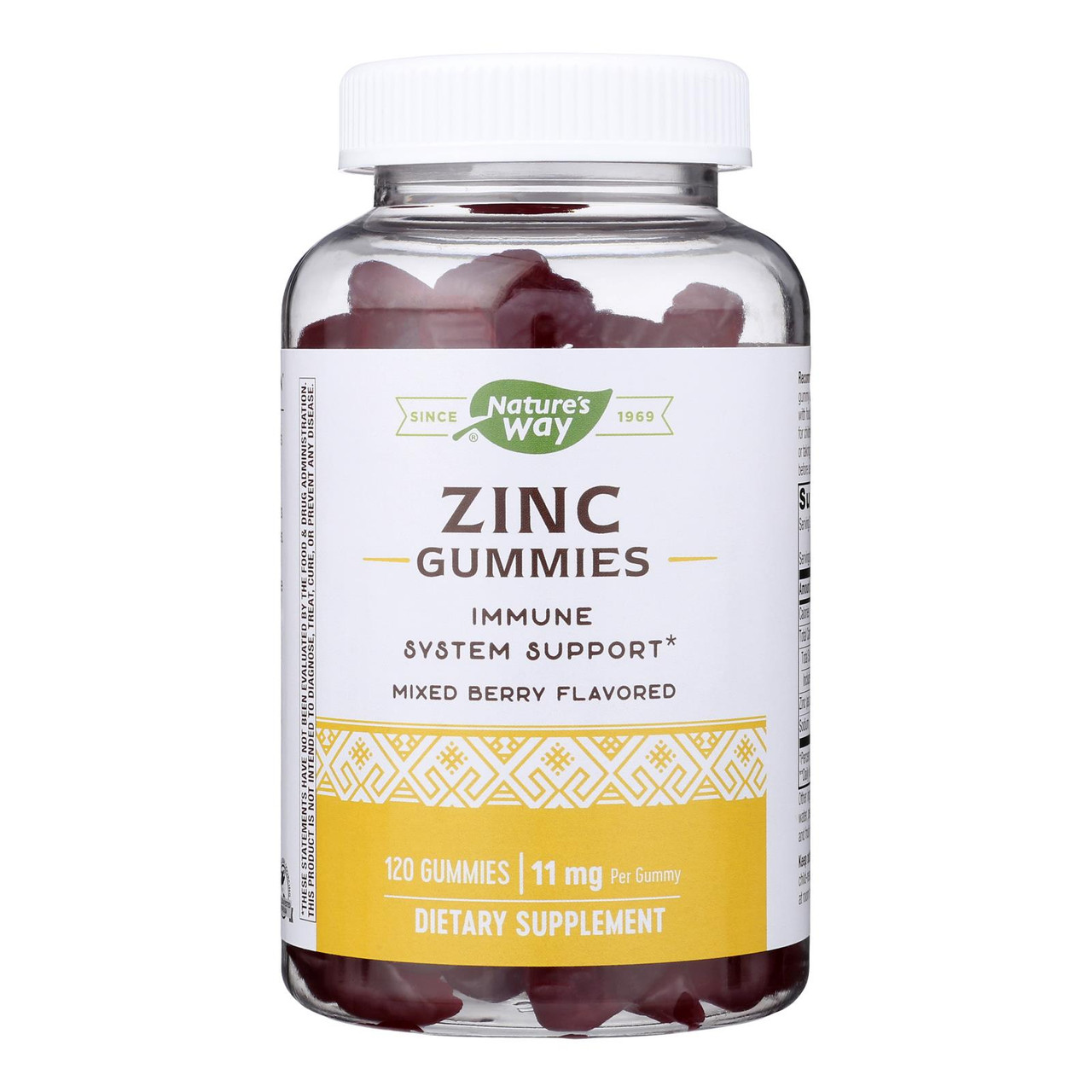 Nature's Way - Zinc Gummy 11 Mg - 1 Each-120 Ct - Pure Modern Living