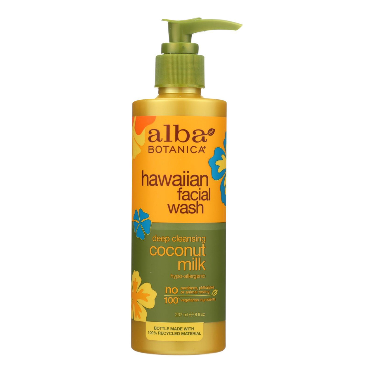 Alba Botanica Hawaiian Facial Wash Coconut Milk - 8 Fl Oz