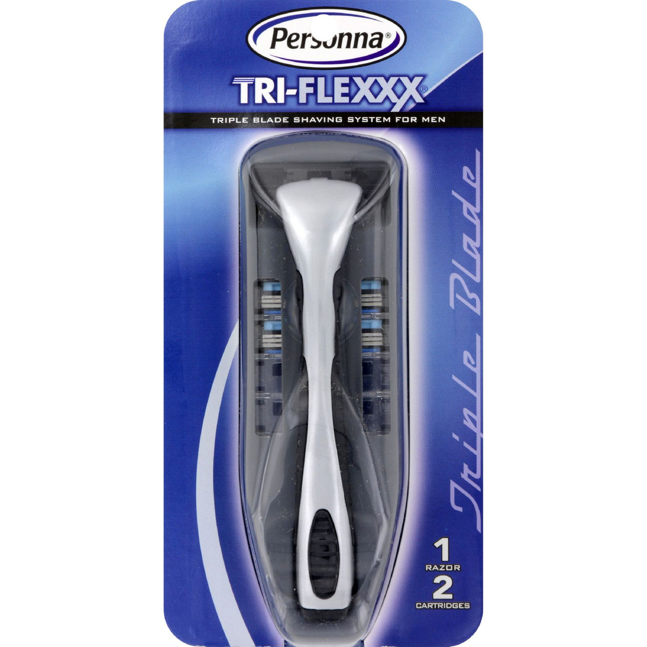 Personna Tri-flexxx Triple Blade Shaving System For Men - 1 Razor 2 ...