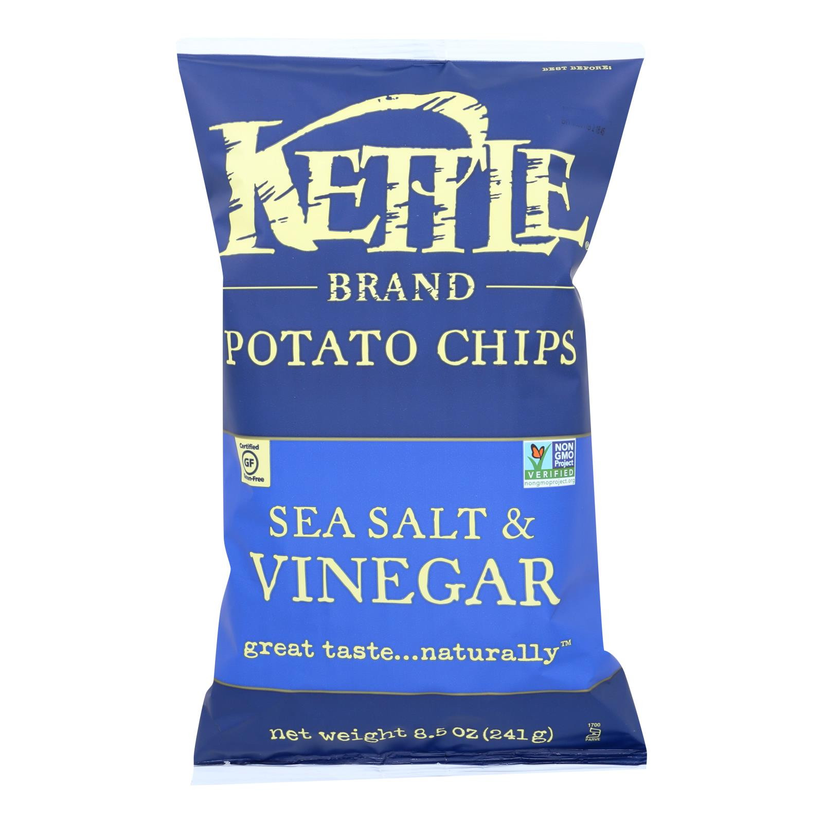 Kettle Brand Potato Chips - Sea Salt And Vinegar - 1.5 Oz - Case Of 24