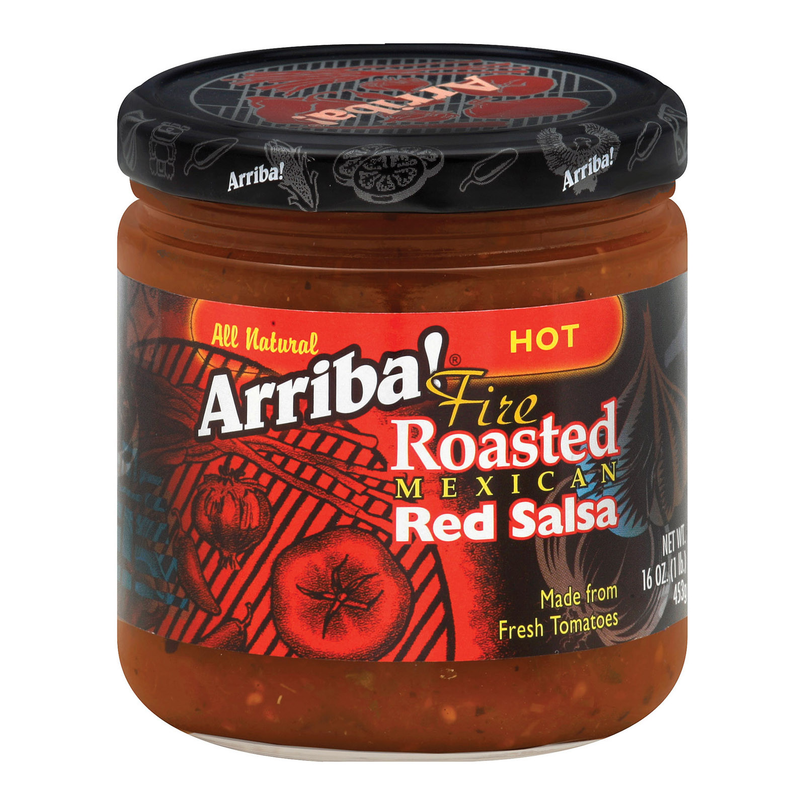 Arriba Fire Roasted Chipotle Salsa - Medium - Case Of 6 - 16 Oz.