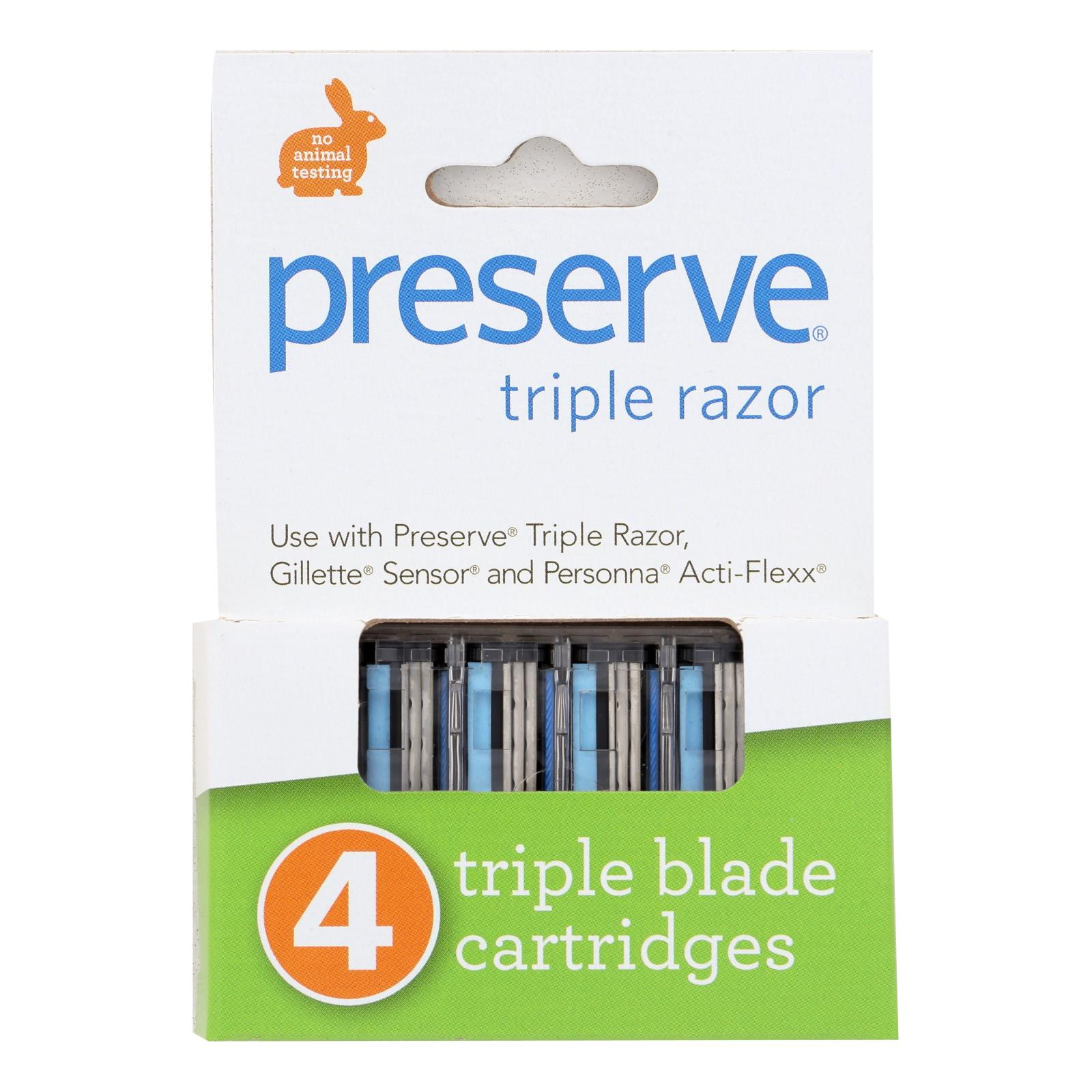 Preserve Triple Razor - 6 Pack - Assorted Colors