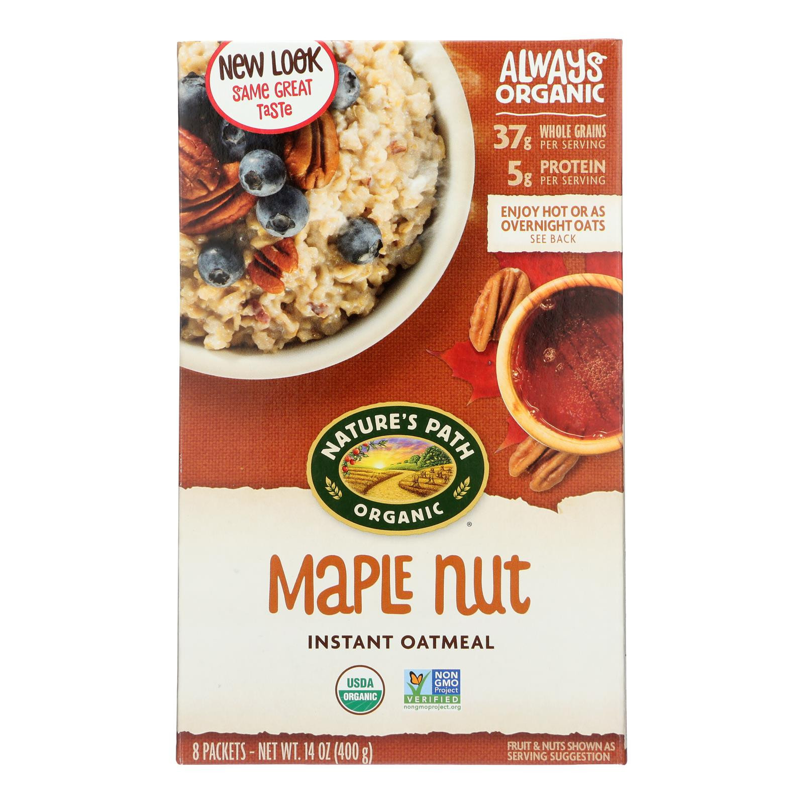 Nature's Path Organic Hot Oatmeal - Homestyle - Case Of 6 - 11.3 Oz.