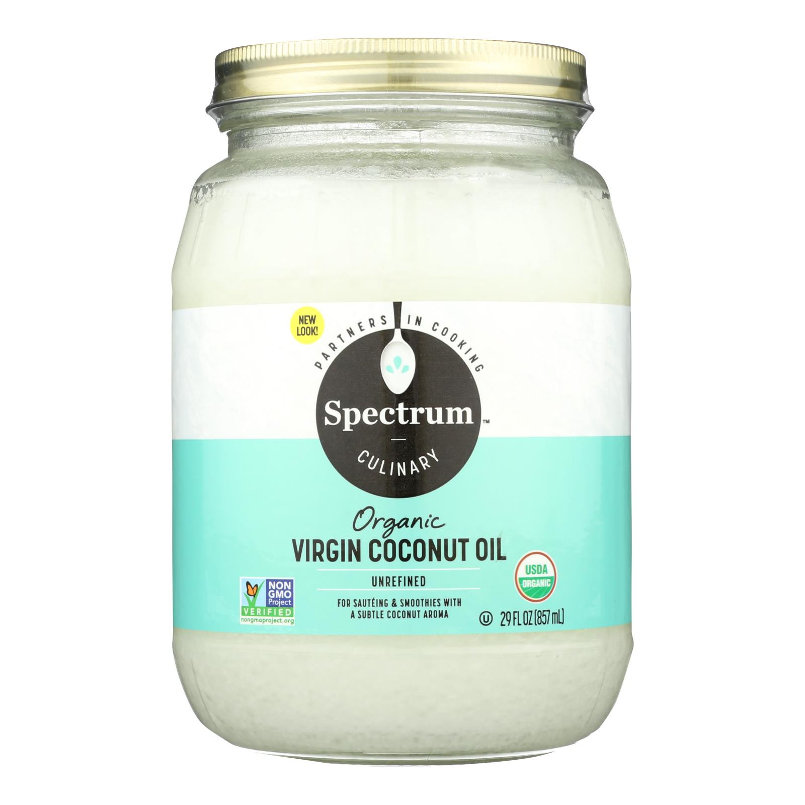 Spectrum Essentials Organic Coconut Oil - Unrefined - 15 Oz