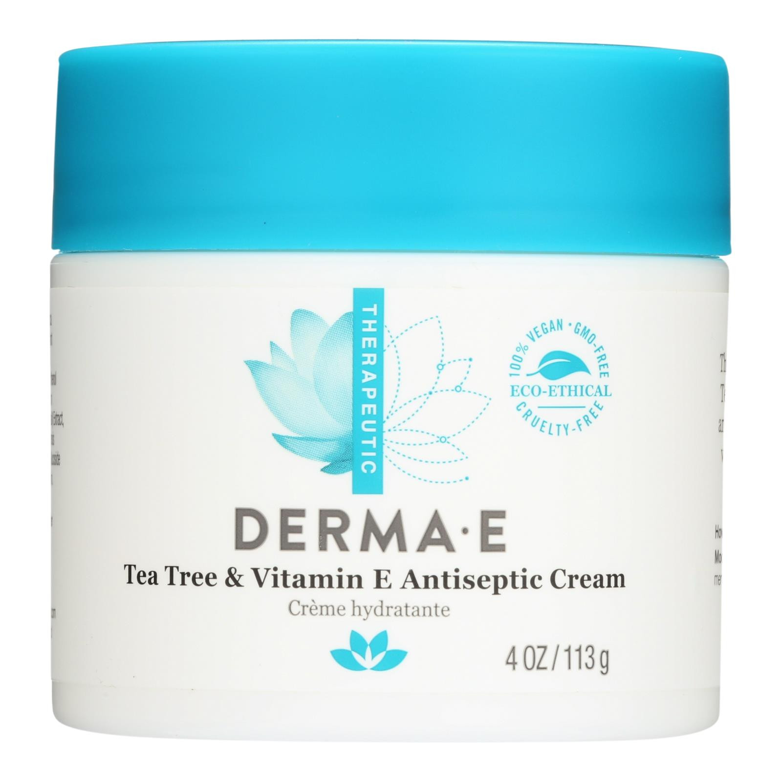 Derma E Tea Tree And E Antiseptic Creme - 4 Oz