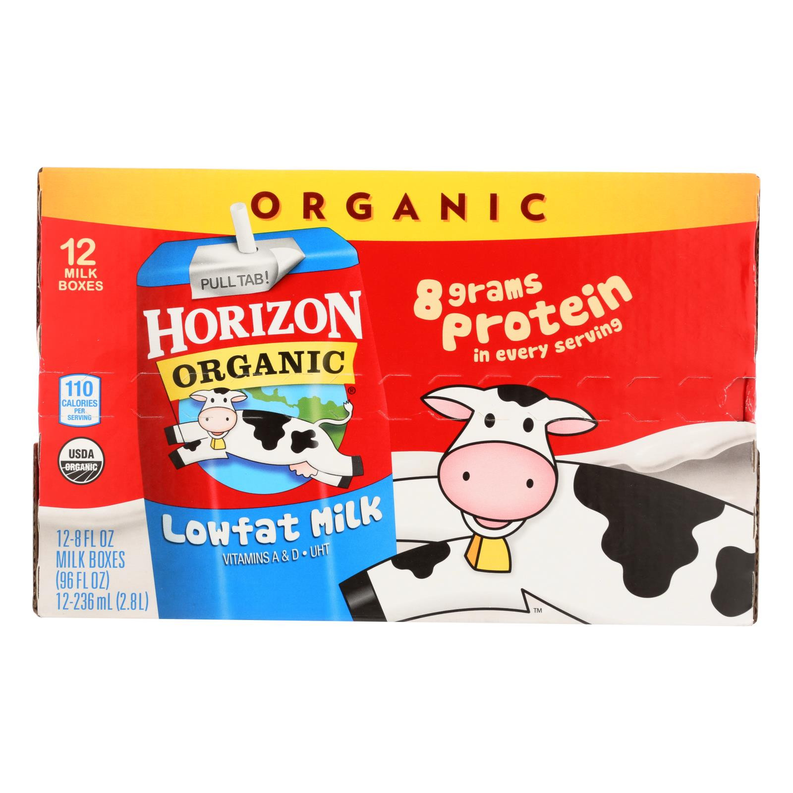 Horizon Organic Dairy Organic Low Fat 1 % Milk - Aseptic - Case Of 3 ...