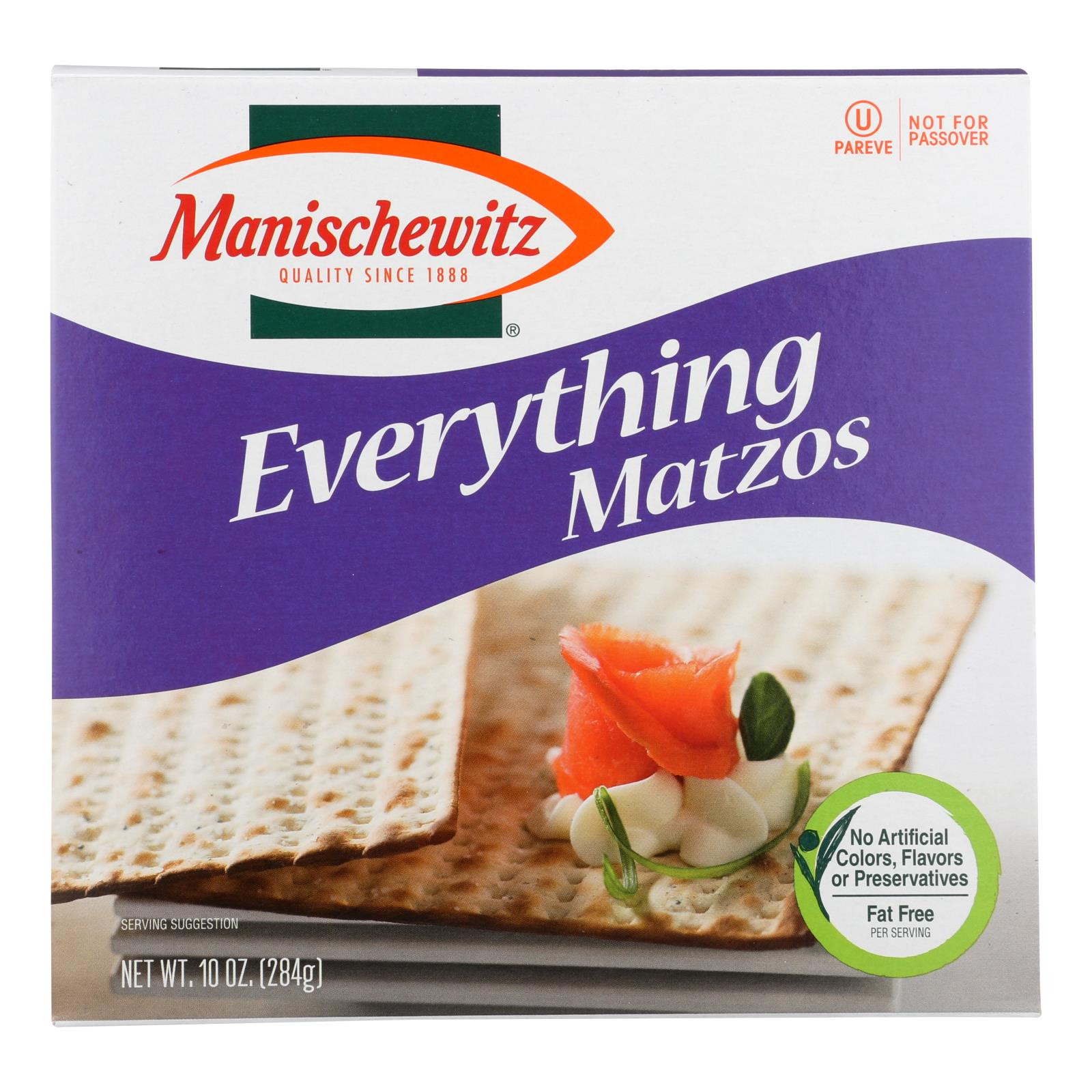 Manischewitz Organic Matzo - Case Of 12 - 10 Oz
