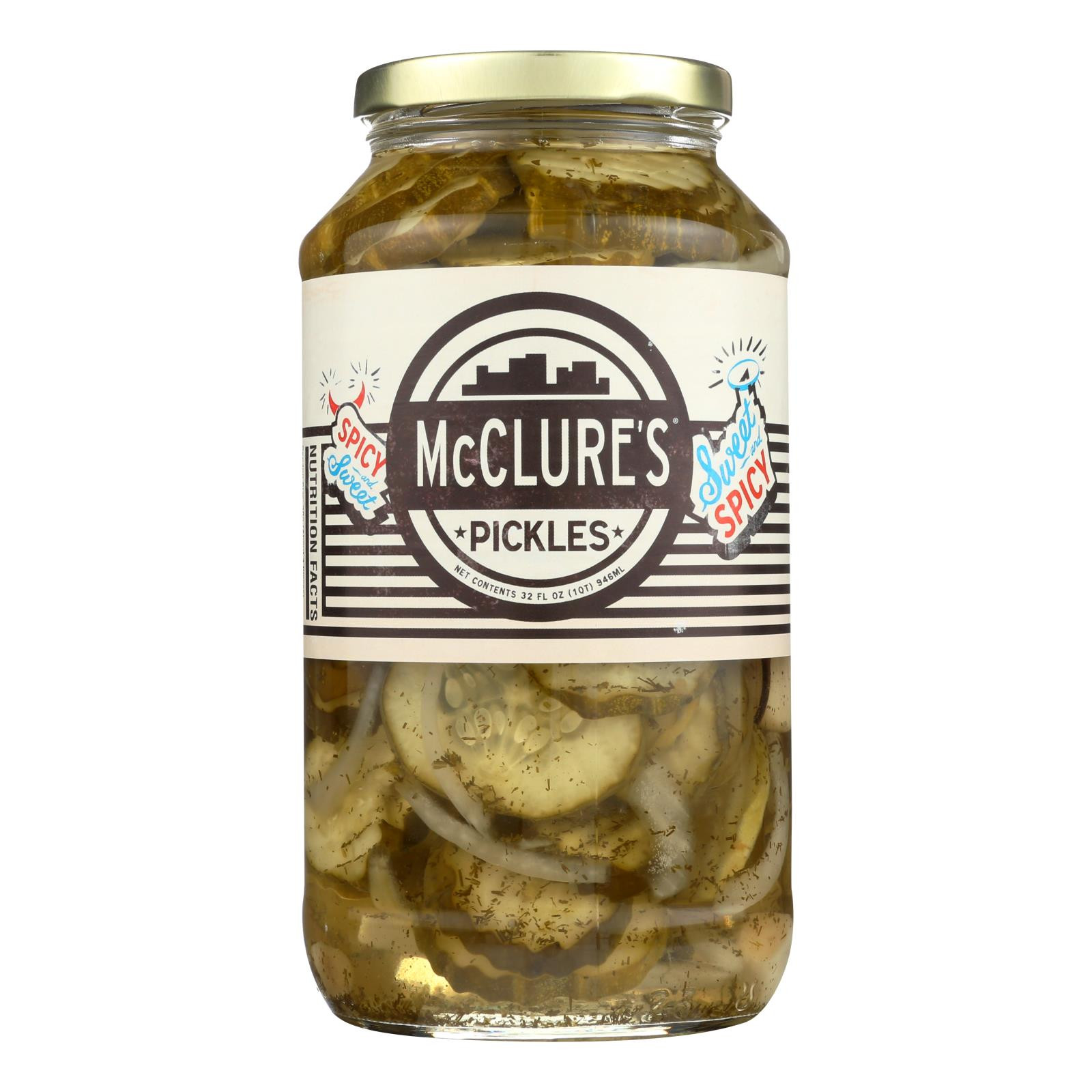 Mcclure's Pickles Spicy Spears - Case Of 6 - 32 Oz.
