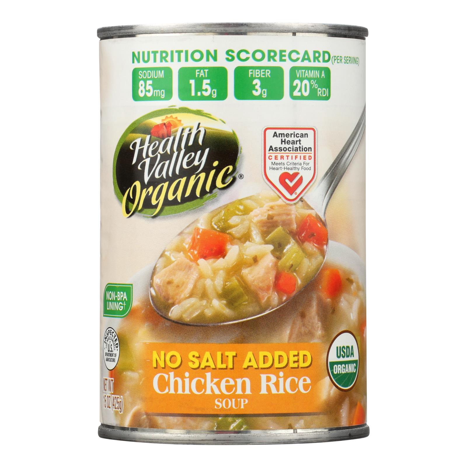 Health Valley Organic Soup - Chicken Noodle, No Salt Added - Case Of 12 ...