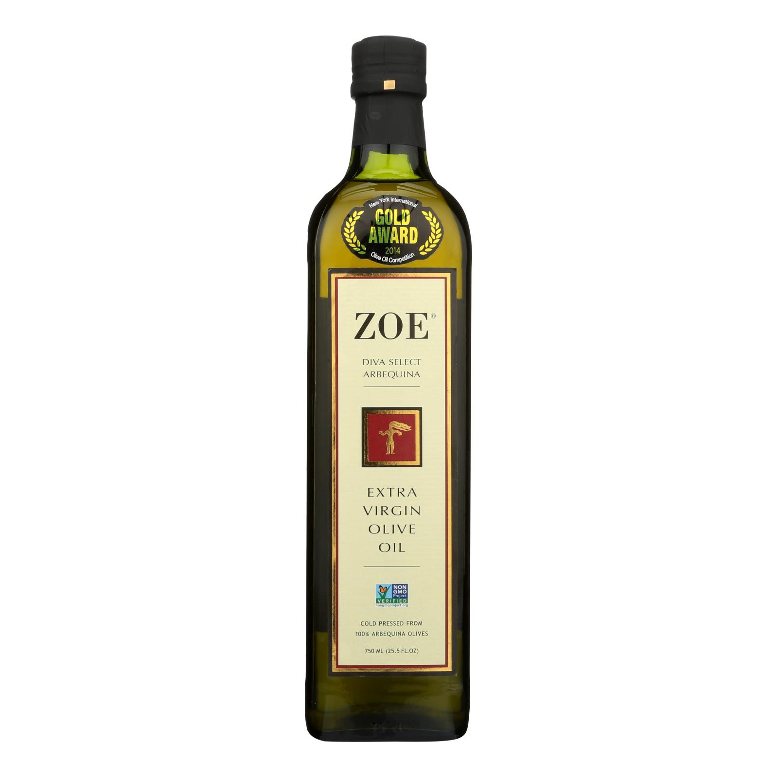 Zoe Olive Oil - Organic Extra Virgin - Case Of 6 - 25.5 Fl Oz.