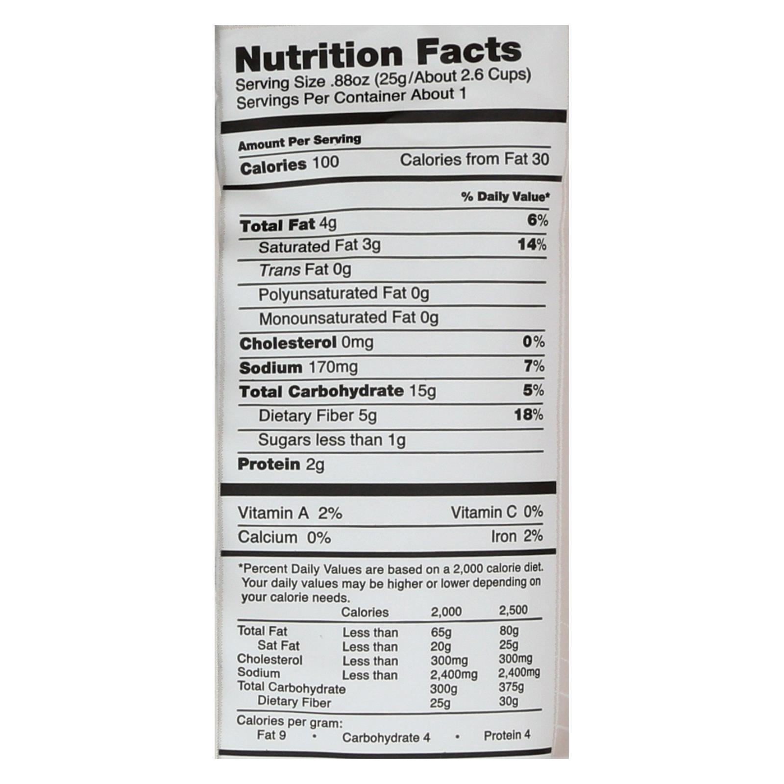 Lesser Evil Popcorn - Buddha Bowl Foods - Case Of 18 - .88 Oz.