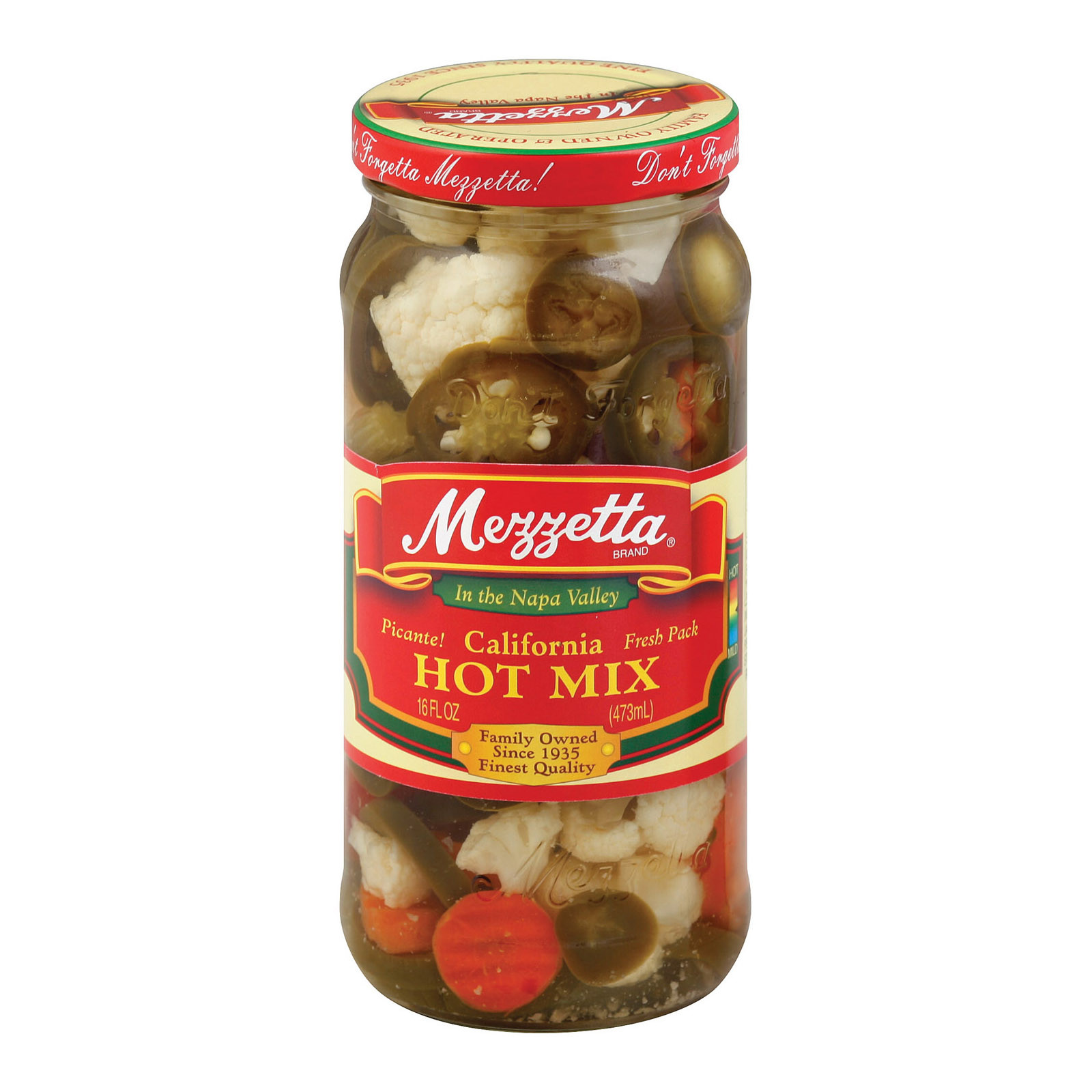 Mezzetta Italian Mix Giardiniera - Case Of 6 - 16 Oz.