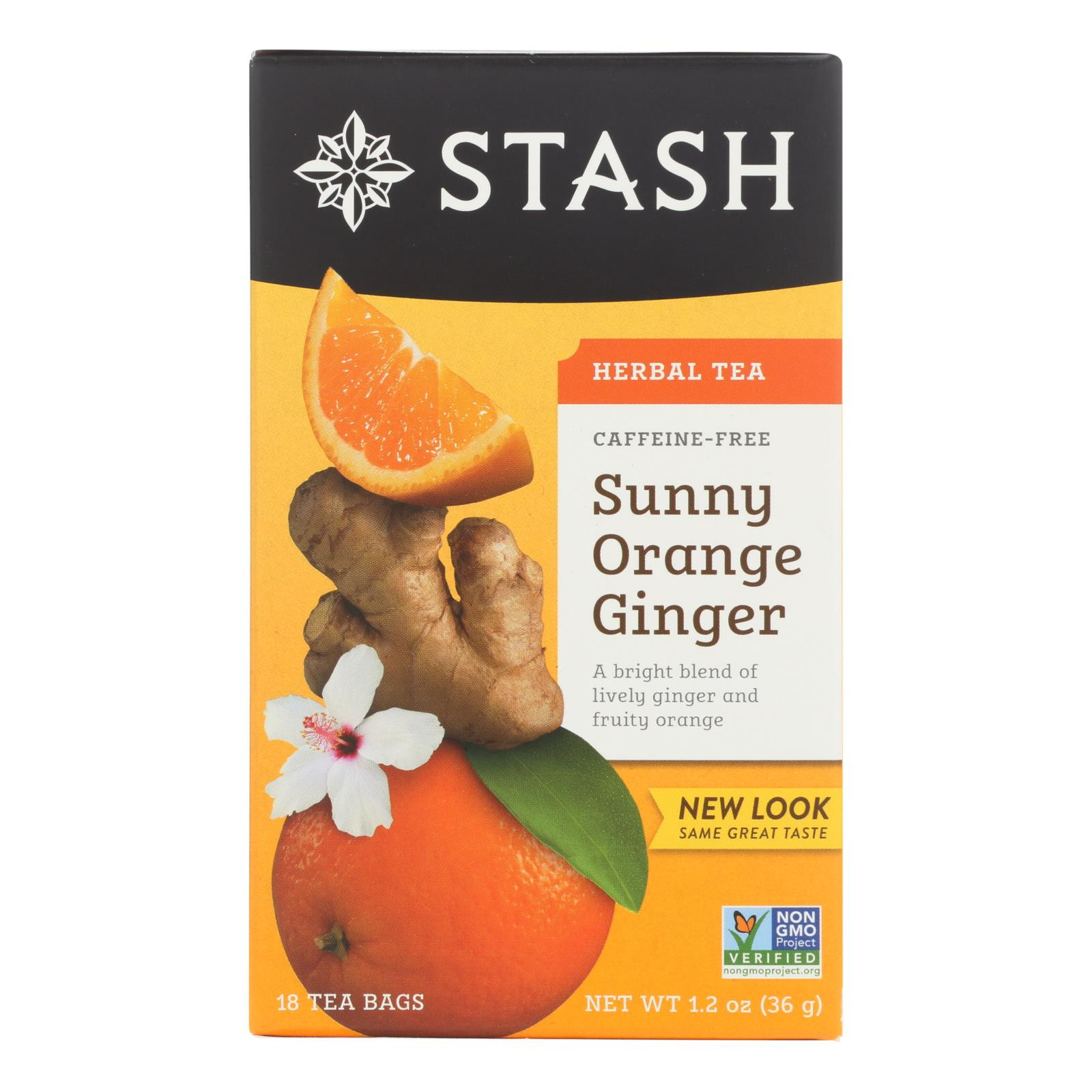 Stash Tea Ginger Peach Green W/ Matcha - 18 Tea Bags - Case Of 6