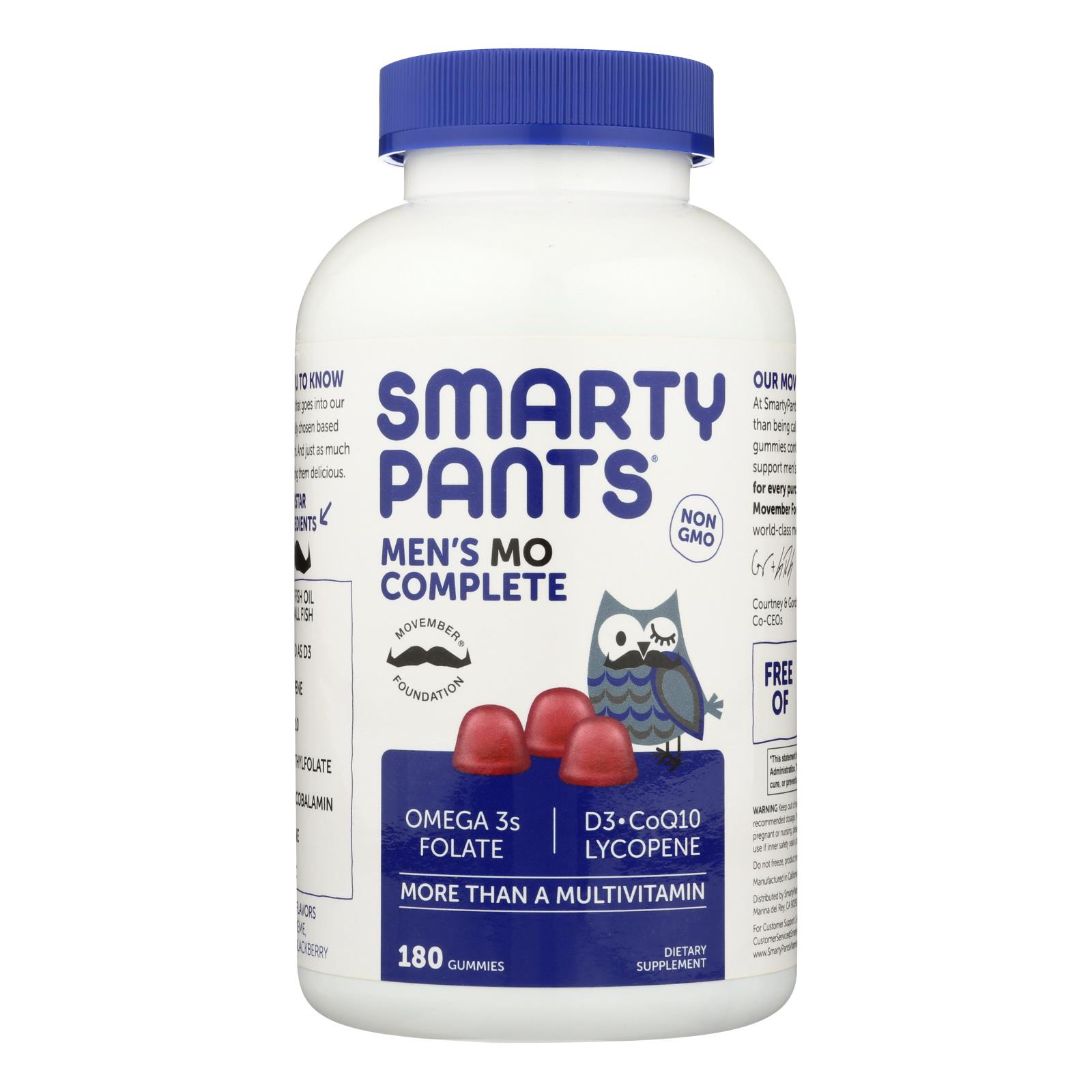 Smartypants Multivitamin Plus Omega 3 With Vitamin D - 180 Ct