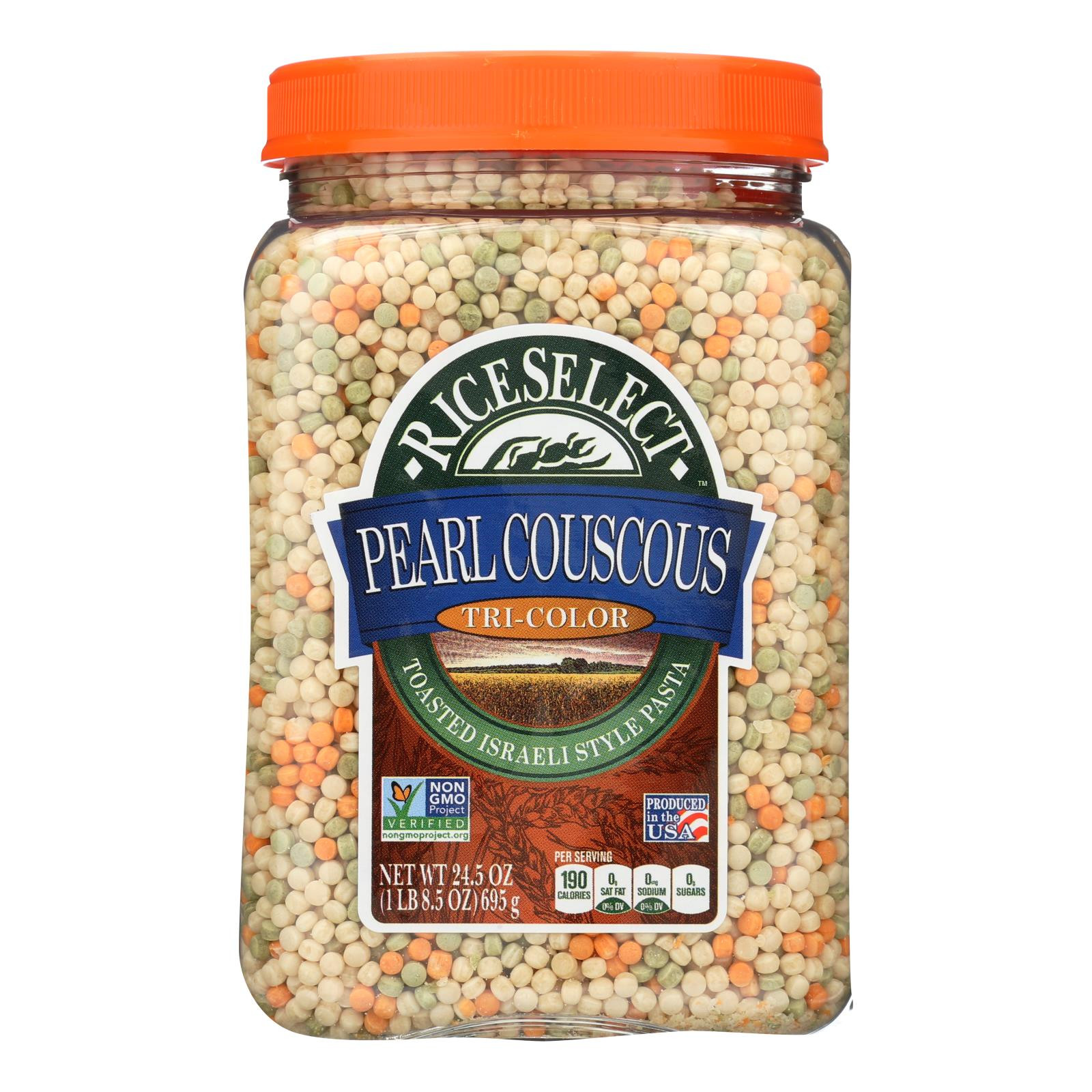 Rice Select Couscous - Pearl - Tri-color - Case Of 4 - 24.5 Oz