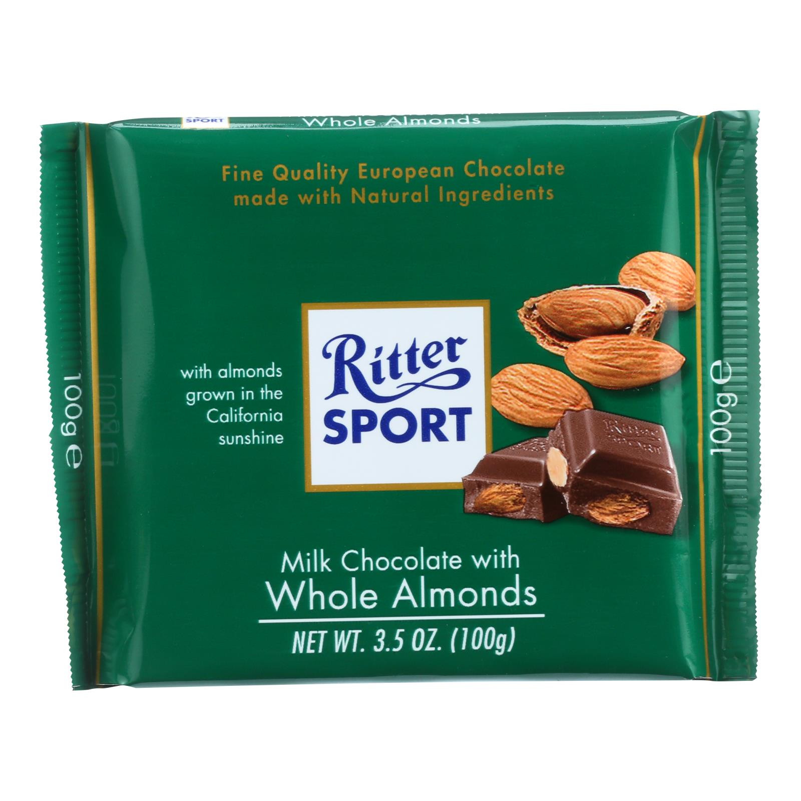Ritter Sport Chocolate Bar - Milk Chocolate - Butter Biscuit - 3.5 Oz ...