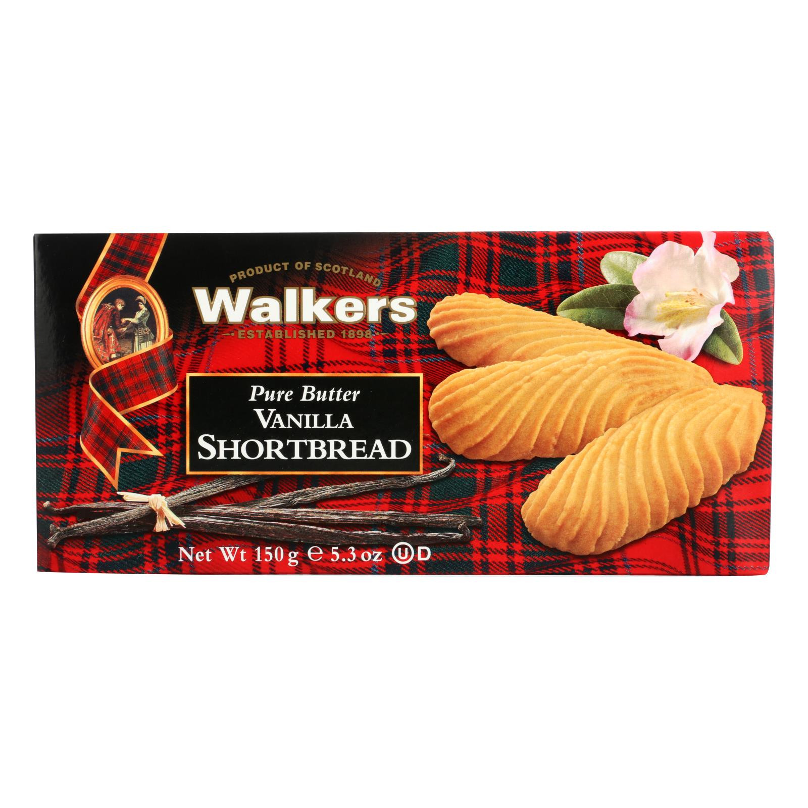 Walkers Shortbread Short Bread Cookies - Round - Case Of 6 - 4.9 Oz.