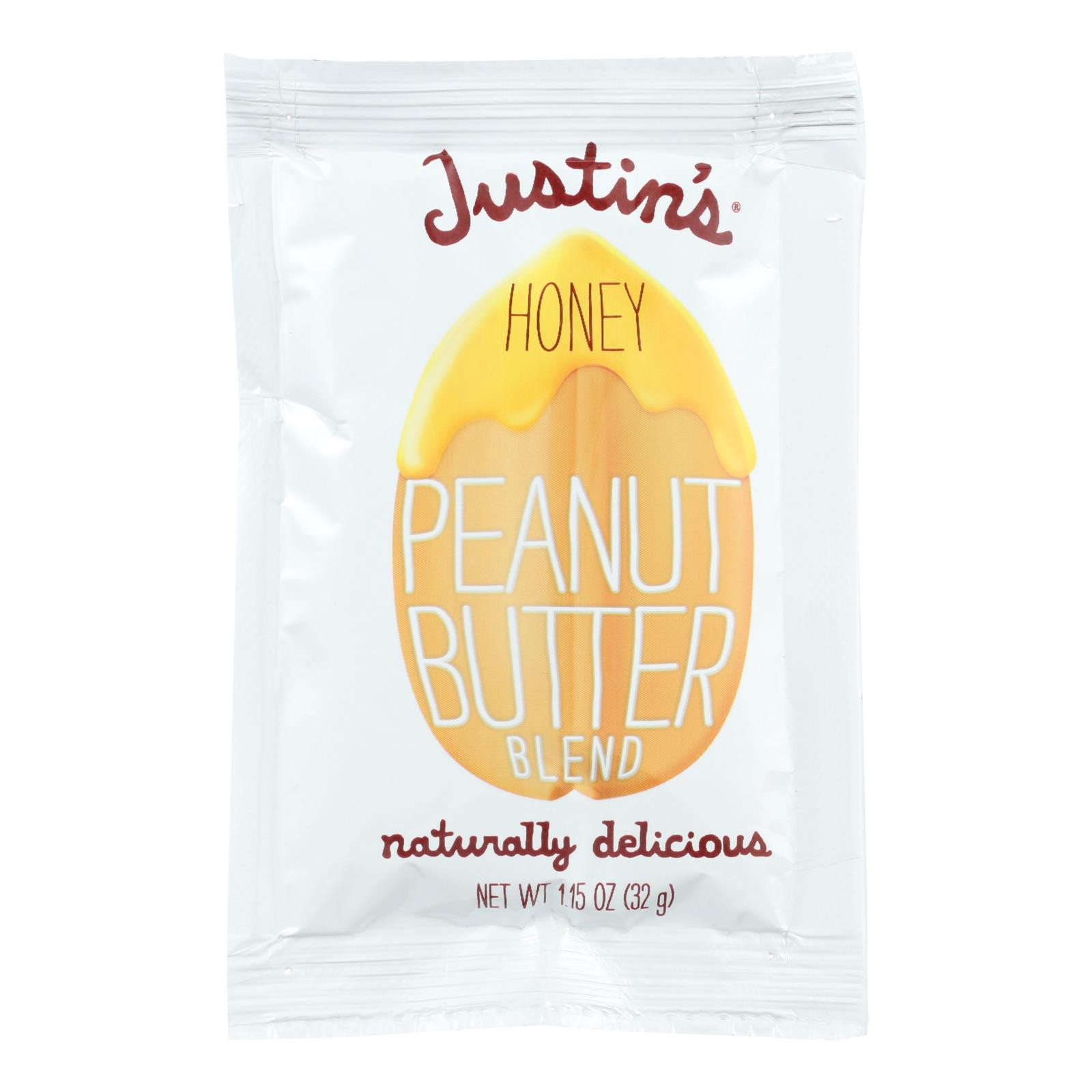 Justin's Nut Butter Squeeze Pack - Peanut Butter - Honey - Case Of 10 ...