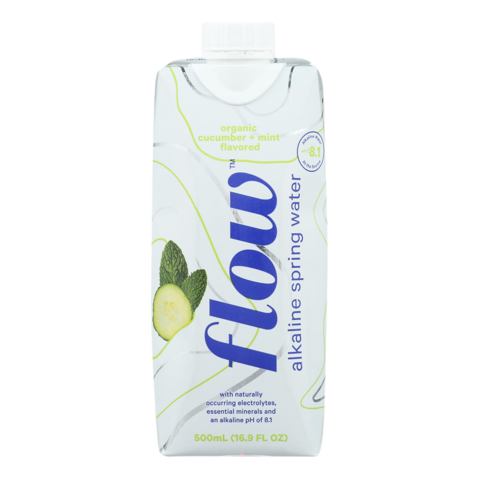 Flow Spring Water - Natural Alkaline - Case Of 12 - 500 Ml