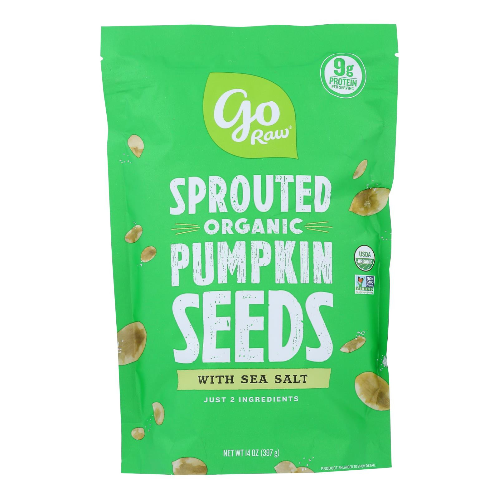 Go Raw Snack Bar - Organic - Sprouted - Pumpkin Seed - .458 Oz - Case Of 10