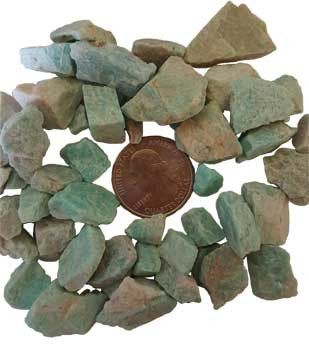 6 Piece Untumbled Stones Set 5 Lb