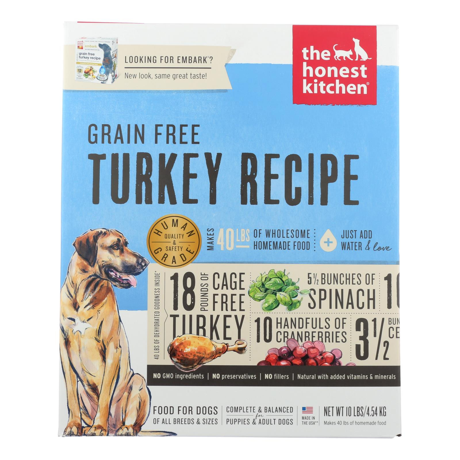 The Honest Kitchen Force - Grain Free Chicken Dog Food - 4 Lb.