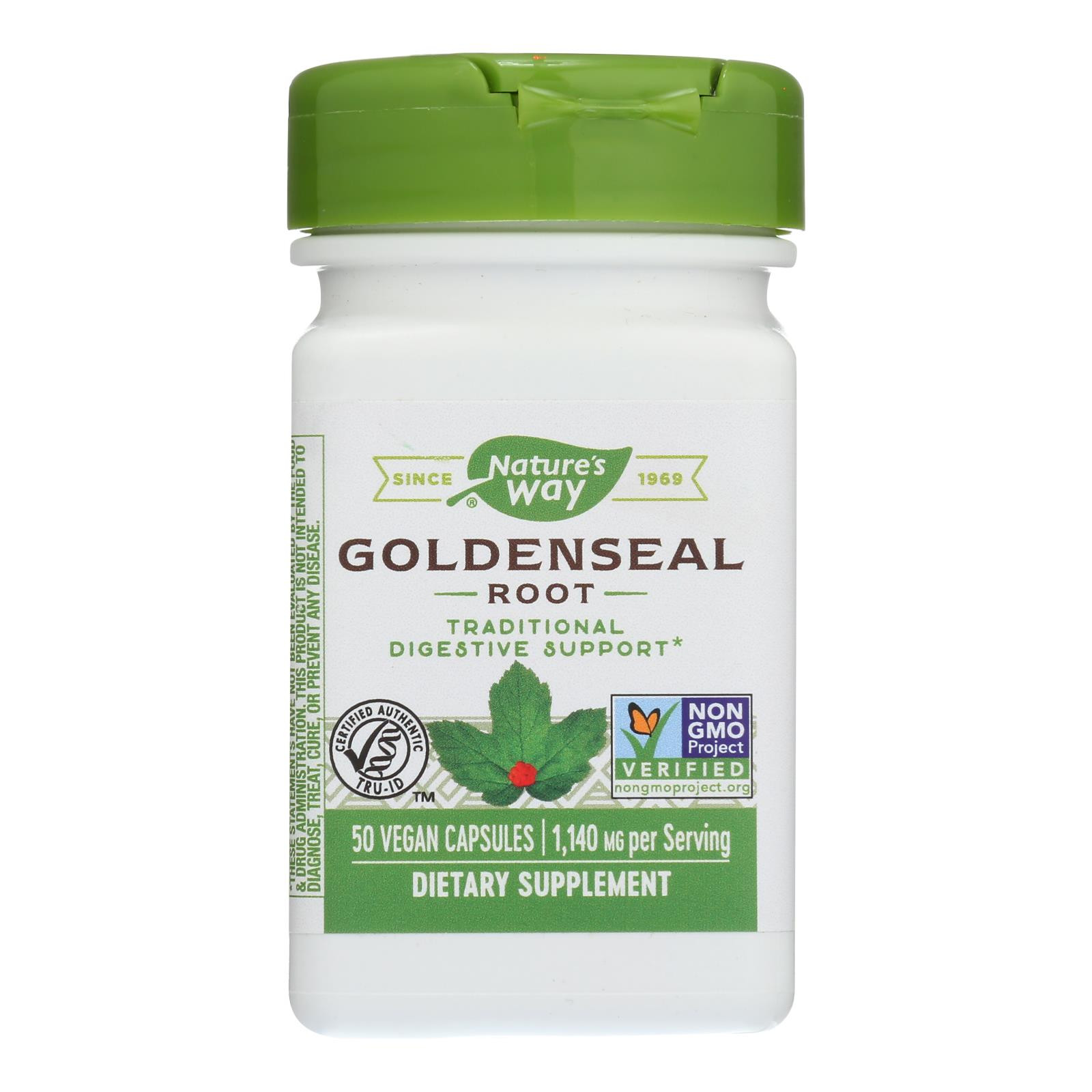 Nature's Way Goldenseal Root - 50 Capsules