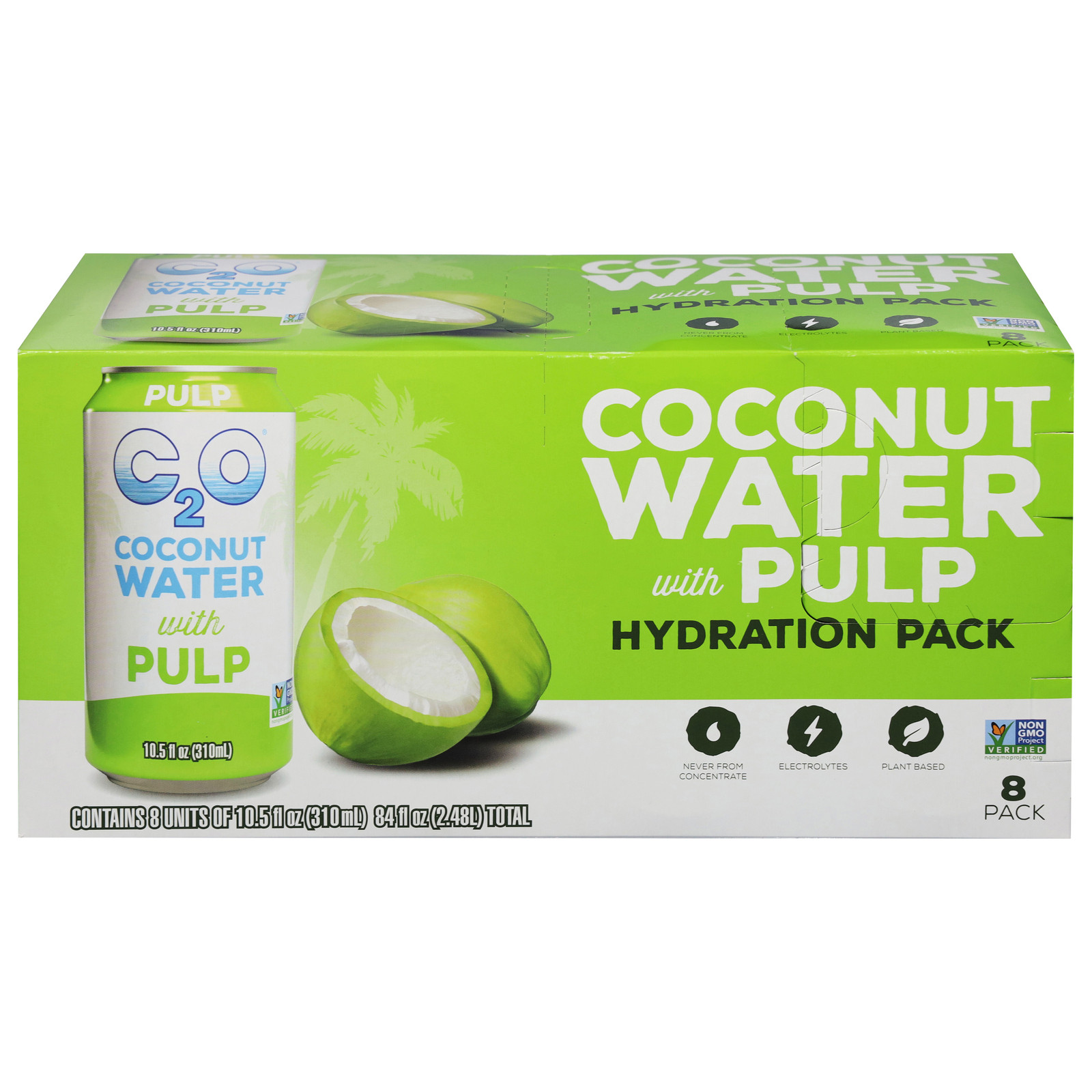 C2o Pure Coconut Water Pure Coconut Water - Case Of 24 - 10.5 Fl Oz