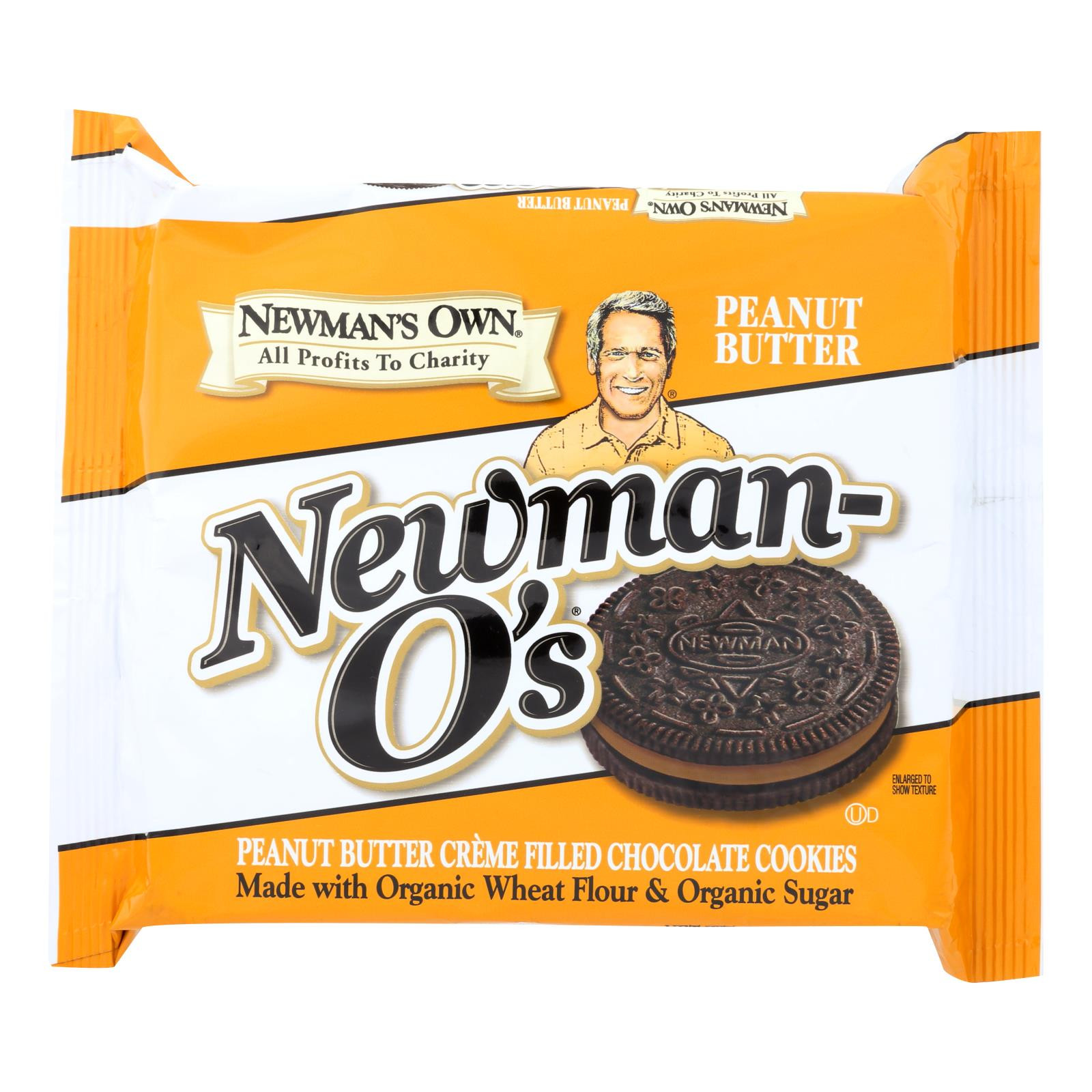 Newman's Own Organics Creme Filled Chocolate Cookies - Peanut Butter ...