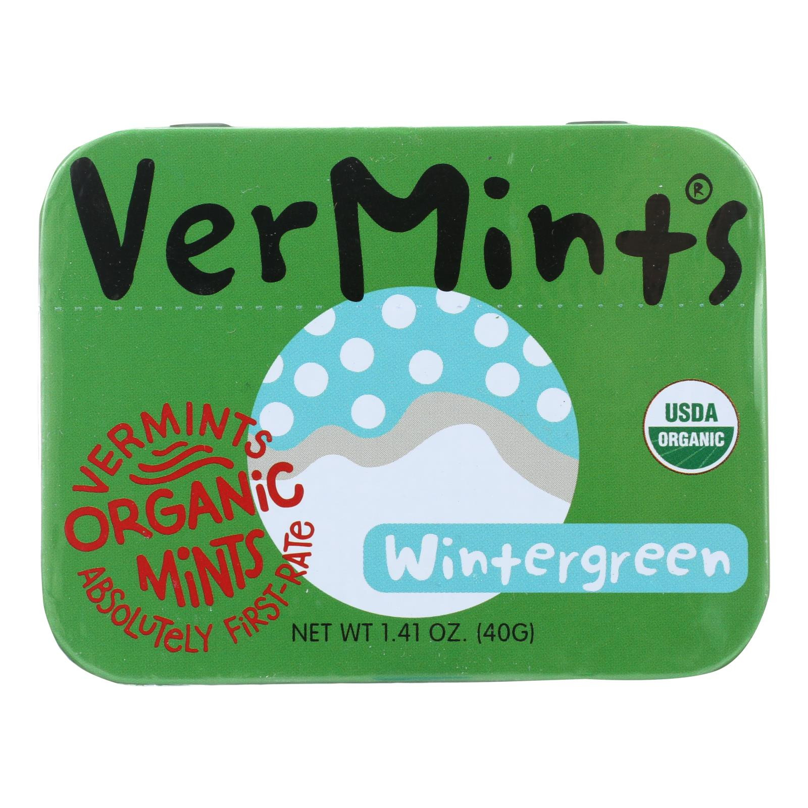 Vermints Breath Mints - All Natural - Gingermint - 1.41 Oz - Case Of 6