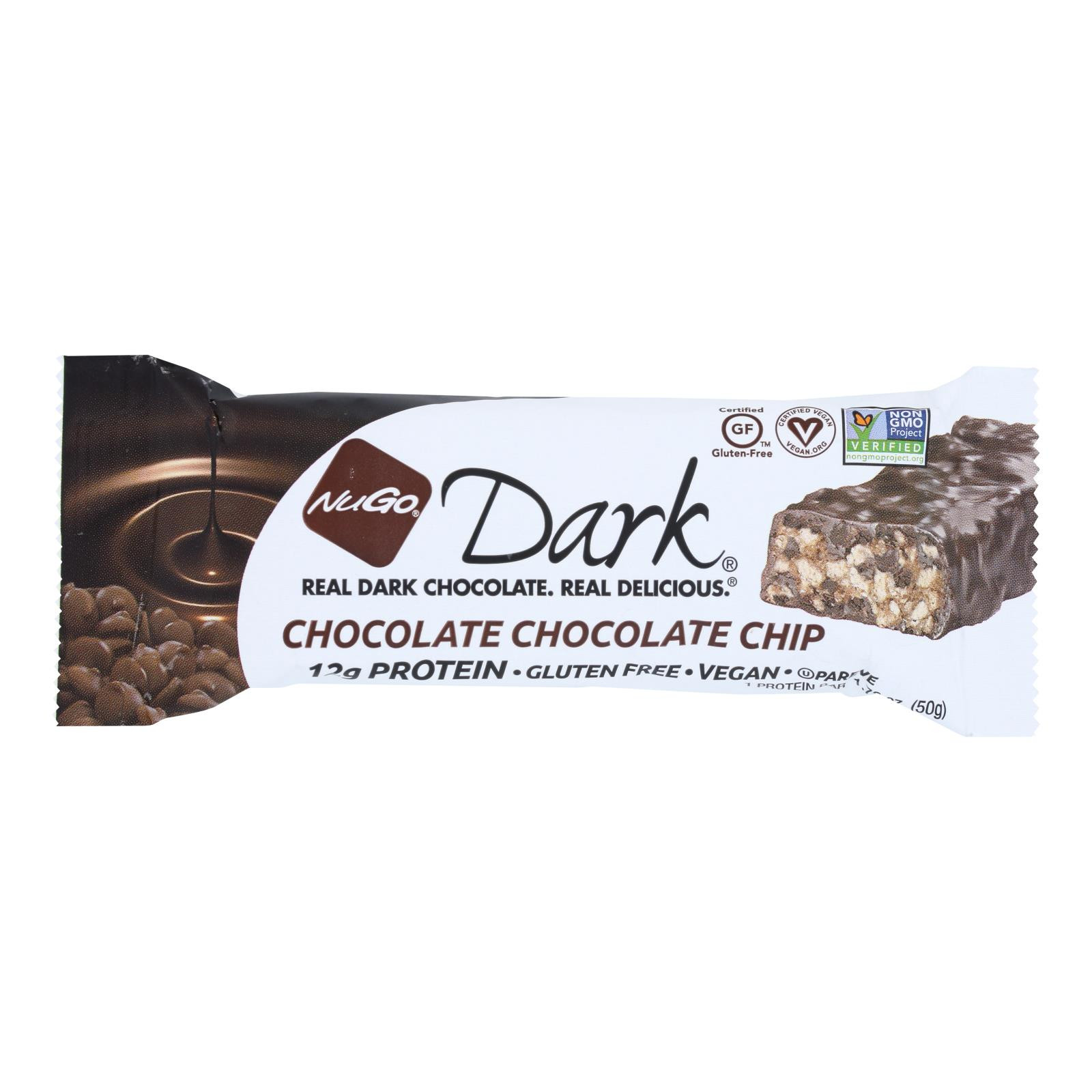 Nugo Nutrition Bar - Gluten Free Dark Chocolate Crunch - Case Of 12 ...