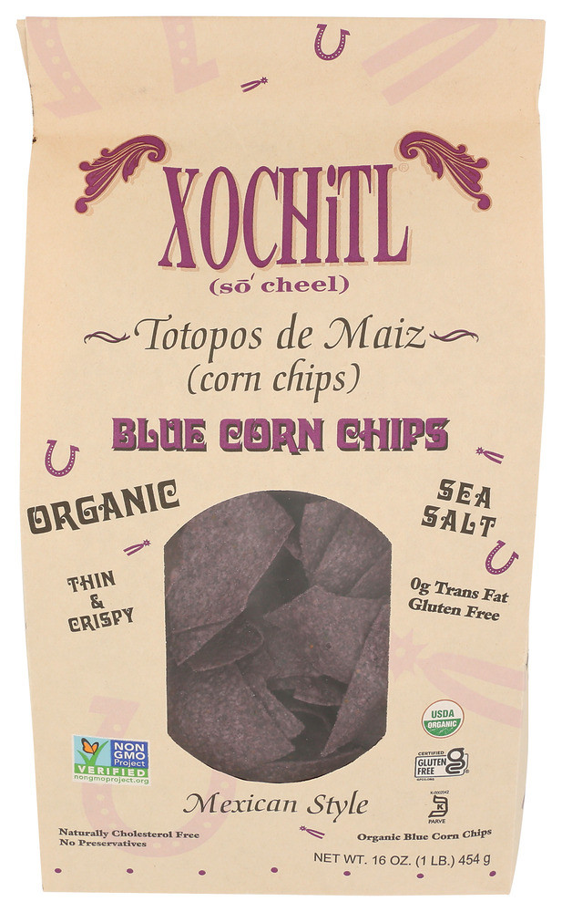Xochitl Corn Chips - Salted - Case Of 9 - 16 Oz.