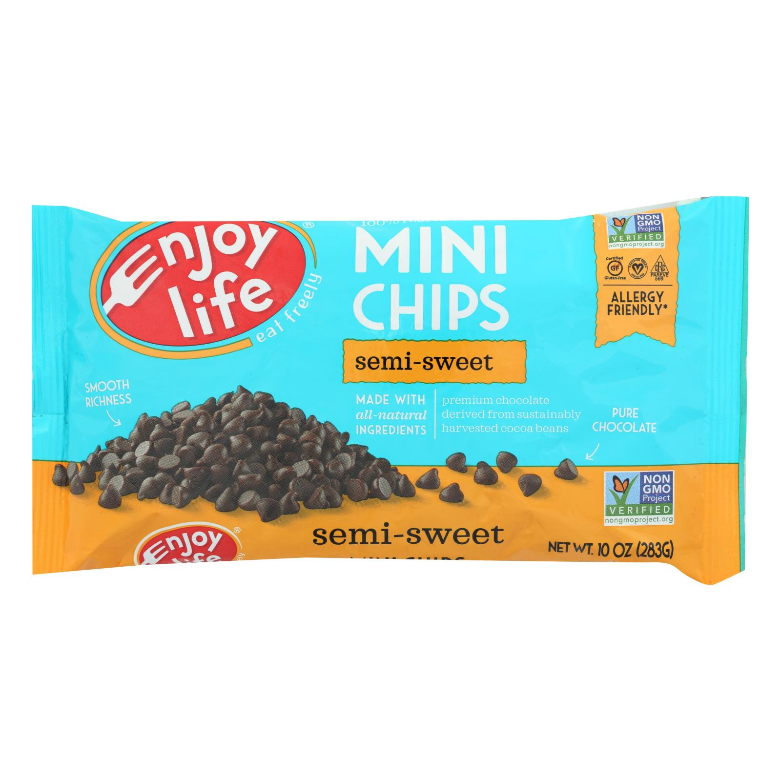 Enjoy Life Baking Chocolate - Mini Chips - Semi-sweet - Gluten Free ...