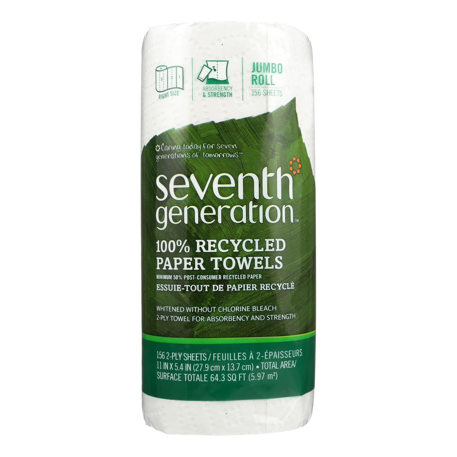 Seventh Generation Bathroom Tissue - 2 Ply 500 Sheet Roll - Case Of 60