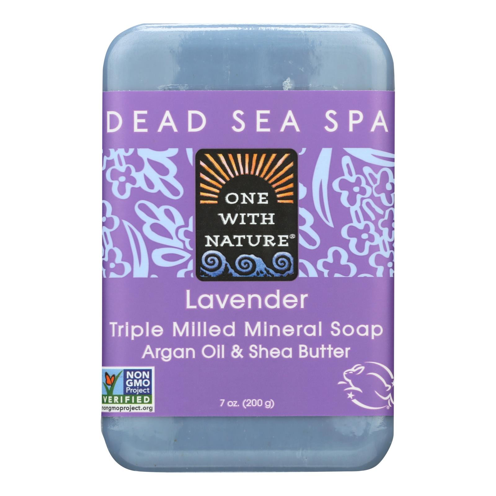 One With Nature Dead Sea Mineral Shea Butter Soap - 7 Oz