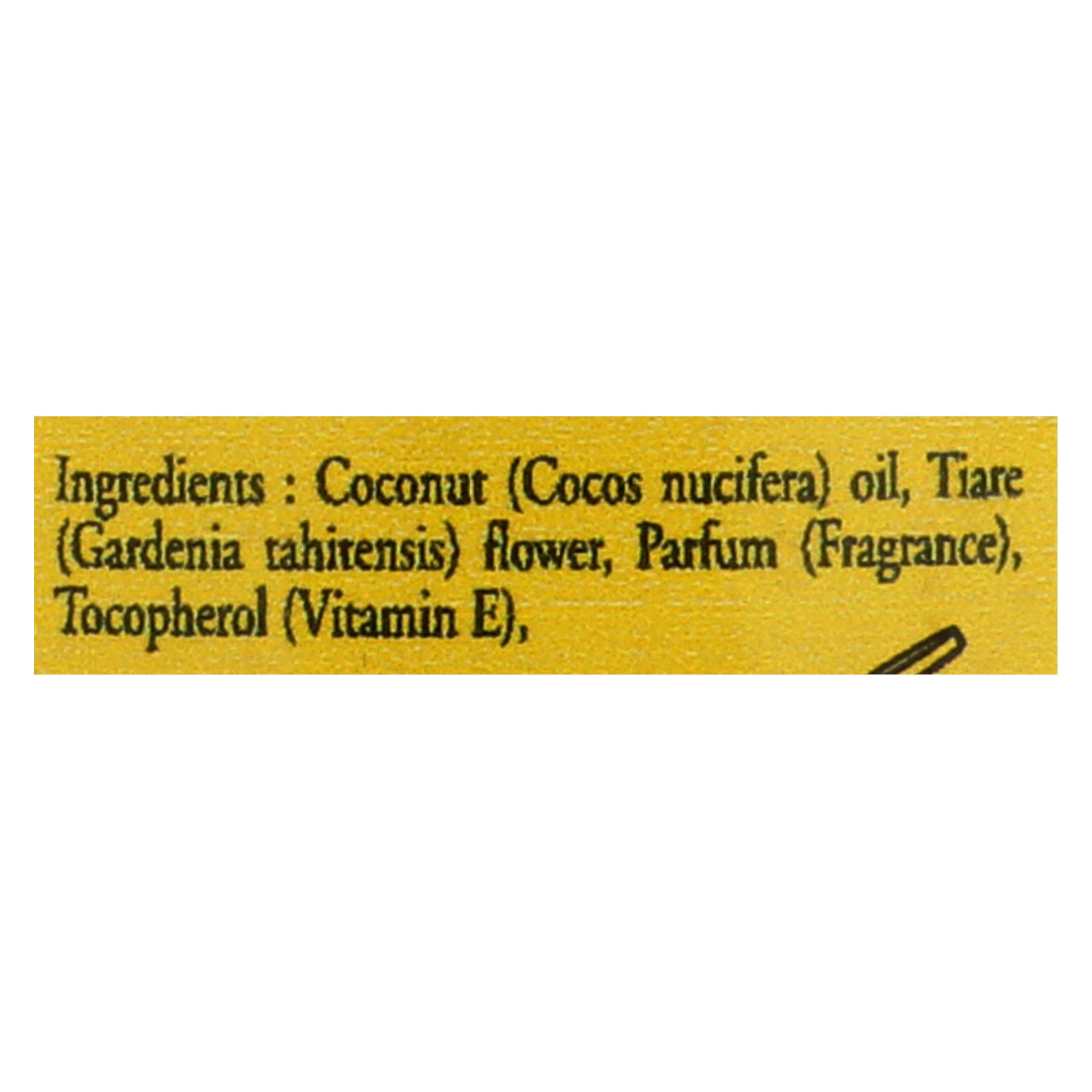 Monoi Tiare Tahiti Coconut Oil Vanilla - 4 Fl Oz