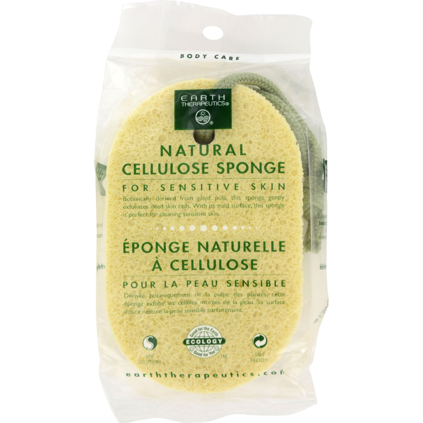 Earth Therapeutics Body Sponge - Purifying Vegetable - Medicinal ...