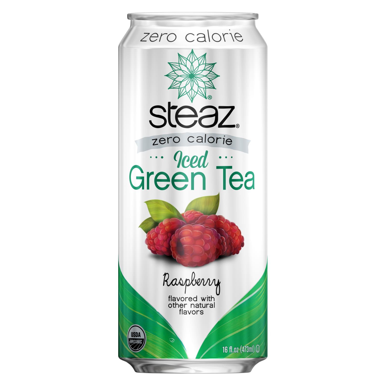 Steaz Unsweetened Green Tea - Passion Fruit - Case Of 12 - 16 Fl Oz.
