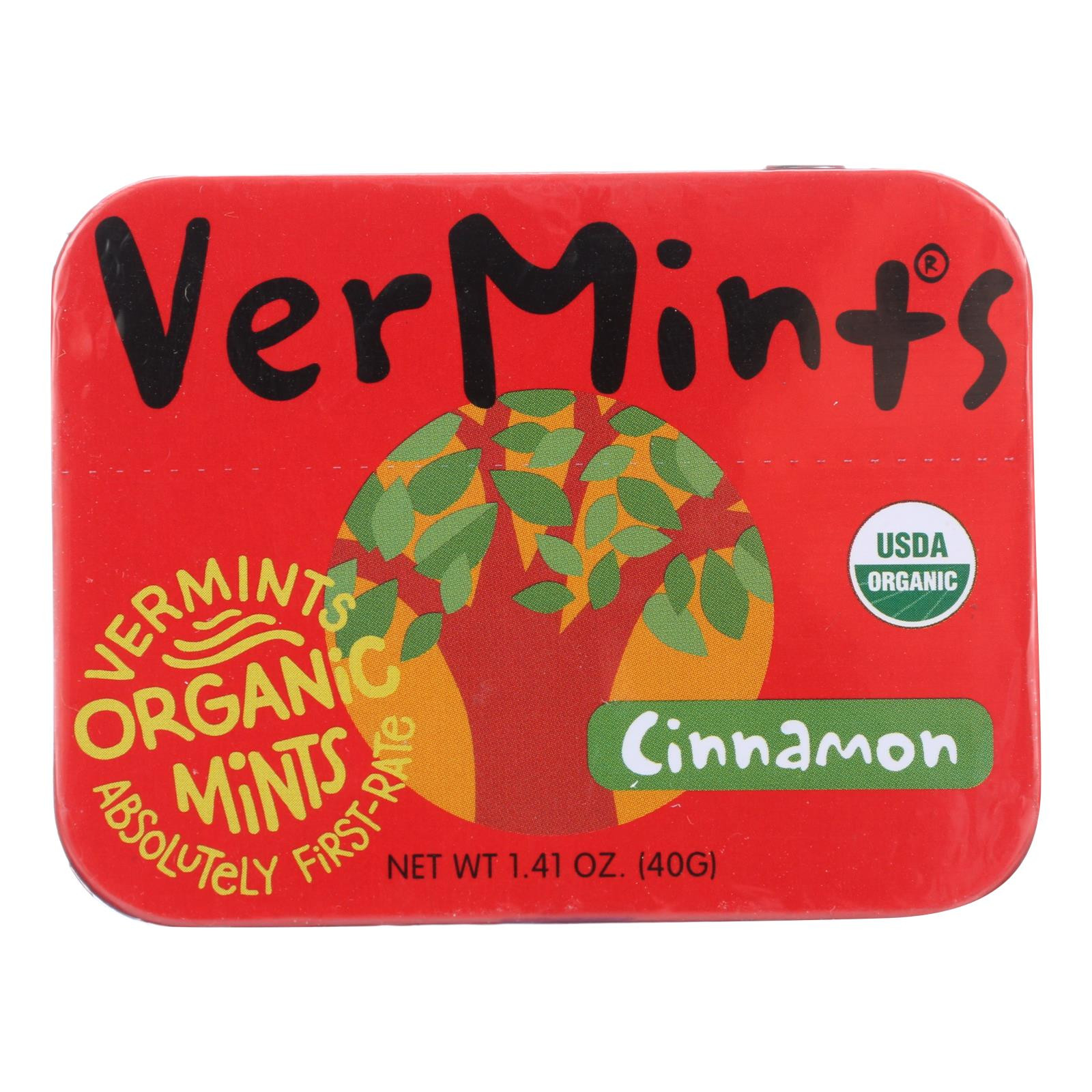 Vermints Breath Mints - All Natural - Gingermint - 1.41 Oz - Case Of 6